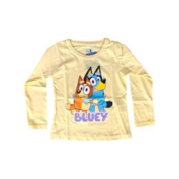 Bluey Shirt 'Bluey & Bingo' M&auml;dchen Gr&ouml;&szlig;e 110 pastellgelb