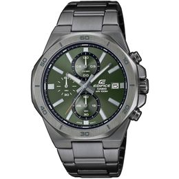 Casio Analoguhr 'EDIFICE' Herren Gr&ouml;&szlig;e One Size grau / silbergrau / dunkelgr&uuml;n