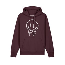 Watapparel Sweatshirt 'Smiley' Herren Gr&ouml;&szlig;e S dunkelrot / wei&szlig;
