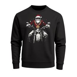 Neverless Sweatshirt 'Santa Biker' Herren Gr&ouml;&szlig;e S schwarz