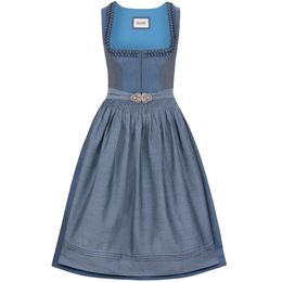Stockerpoint Dirndl 'Moana' Damen Gr&ouml;&szlig;e 32 blau / taubenblau / schwarz