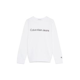 Calvin Klein Jeans Sweatshirt Jungen Gr&ouml;&szlig;e 176 schwarz / wei&szlig;