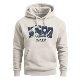 Neverless Sweatshirt 'Tokyo Wave' Herren Gr&ouml;&szlig;e XXL beige