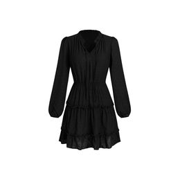 Cupshe Kleid 'CAA05A2J012AA' Damen Gr&ouml;&szlig;e 36 schwarz Winterkleid