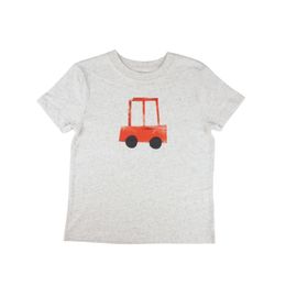 Meladi Shirt 'Rotes Auto' M&auml;dchen Gr&ouml;&szlig;e 98/104 wollwei&szlig;