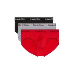 Calvin Klein Slip Herren Gr&ouml;&szlig;e XL hellgrau / rot / schwarz