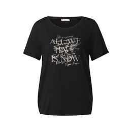 Street One T-Shirt mit Print Damen Gr&ouml;&szlig;e XL schwarz