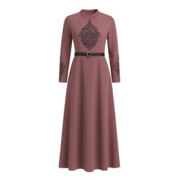 Modamihram Kleid Damen Gr&ouml;&szlig;e 40 ros&eacute; / schwarz Winterkleid