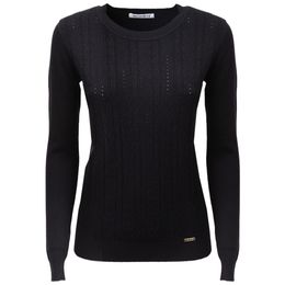 Influencer Pullover Damen Gr&ouml;&szlig;e S schwarz