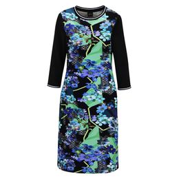 Madeleine Mode Madeleine Kleid Damen Gr&ouml;&szlig;e 48 blau / gr&uuml;n / lila / schwarz Winterkleid