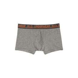 H.I.S. His Jeans Boxershorts Jungen Gr&ouml;&szlig;e 170/176 nachtblau / taubenblau / graumeliert / neonorange / schwarz