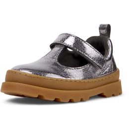 Camper Ballerina 'Brutus' M&auml;dchen Gr&ouml;&szlig;e 24 cognac / silber