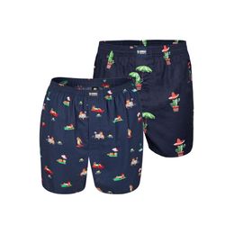 Happy Shorts Boxershorts 'HAPPY' Herren Gr&ouml;&szlig;e L marine
