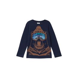 s.Oliver Shirt Jungen Gr&ouml;&szlig;e 140 navy / dunkelorange