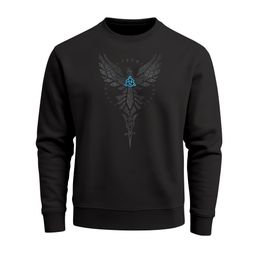 Neverless Sweatshirt 'Odin Rabe' Herren Gr&ouml;&szlig;e 5XL schwarz