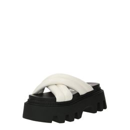 Buffalo Pantolette 'Flora' Damen Gr&ouml;&szlig;e 36 schwarz / offwhite