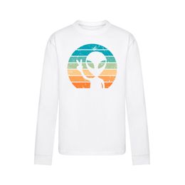 F4NT4STIC Shirt 'Alien Piece Sonnenuntergang' Jungen Gr&ouml;&szlig;e 122/128 mischfarben / wei&szlig;