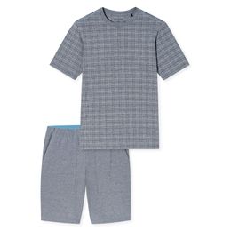 Schiesser Schlafanzug Herren Gr&ouml;&szlig;e M/L rauchblau