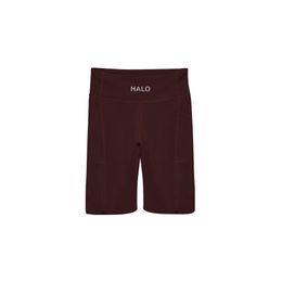 Halo Sportshorts Damen Gr&ouml;&szlig;e L rostbraun / wei&szlig;