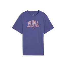 Puma T-Shirt 'Class II' Jungen Gr&ouml;&szlig;e 128 indigo / altrosa