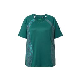 Ulla Popken Shirt Damen Gr&ouml;&szlig;e XL/XXL pastellblau / dunkelgr&uuml;n