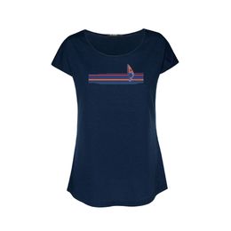 Greenbomb T-Shirt 'Nature Windsurf' Damen Gr&ouml;&szlig;e XXL navy / lila