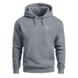 Neverless Sweatshirt 'Polygon T-Rex' Herren Gr&ouml;&szlig;e 4XL grau