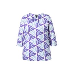 Ulla Popken Shirt Damen Gr&ouml;&szlig;e XXXL/4XL hellblau / lila / wei&szlig;