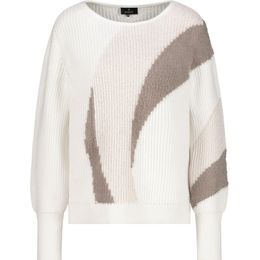 monari Pullover Damen Gr&ouml;&szlig;e XXXL schoko / perlwei&szlig; / offwhite