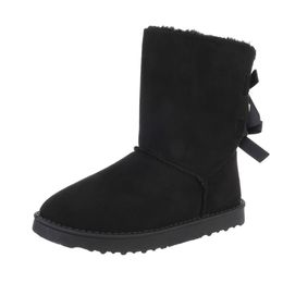 Ital-Design Snowboots Damen Gr&ouml;&szlig;e 37 schwarz Winterschuhe