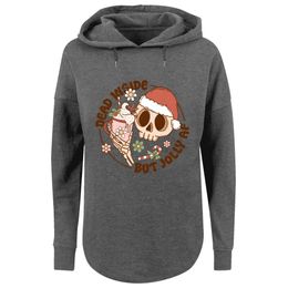F4NT4STIC Sweatshirt 'Dead inside but jolly AF Christmas' Damen Gr&ouml;&szlig;e L dunkelgrau / mischfarben