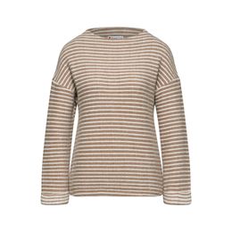 Street One Shirt Damen Gr&ouml;&szlig;e M sand / wei&szlig;
