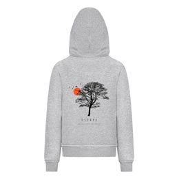 F4NT4STIC Sweatshirt 'Escape Discover the World Tree Birds' M&auml;dchen Gr&ouml;&szlig;e 158/164 graumeliert