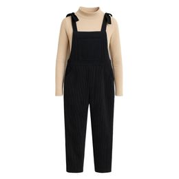 Lyn Mama Umstand Latzhose Damen Gr&ouml;&szlig;e L beige / schwarz