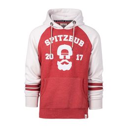 Spitzbub Sweatshirt Herren Gr&ouml;&szlig;e S beige / rot