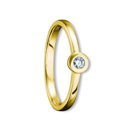 ONE ELEMENT Ring Damen Gr&ouml;&szlig;e 53 gold / transparent