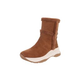 Ital-Design Stiefelette Damen Gr&ouml;&szlig;e 41 kastanienbraun Winterschuhe