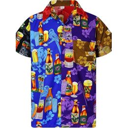 King Kameha Shirt 'Beerbottle' Herren Gr&ouml;&szlig;e 6XL bunt
