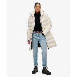 Superdry & Co Jacke 'City Mid' Damen Gr&ouml;&szlig;e XS wollwei&szlig; Winterjacke