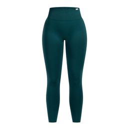 Smilodox Leggings mit Scrunch f&uuml;r Yoga & Pilates Damen Gr&ouml;&szlig;e L dunkelgr&uuml;n