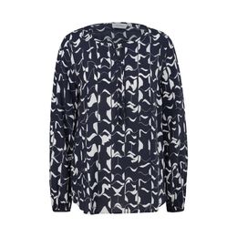 comma, Comma Casual Identity Bluse Damen Gr&ouml;&szlig;e L navy / wei&szlig;