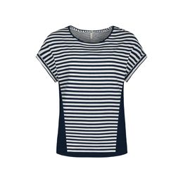 Sanetta Schlafshirt Damen Gr&ouml;&szlig;e M dunkelblau / wei&szlig;