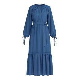 Modamihram Kleid Damen Gr&ouml;&szlig;e 38 blau Winterkleid