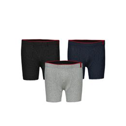 Weweus Boxershorts Herren Gr&ouml;&szlig;e L navy / hellgrau / blutrot / schwarz