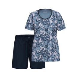 Ammann Pyjama 'Night & Home' Damen Gr&ouml;&szlig;e 4XL blau Winterkleid