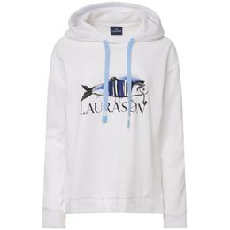 Lauras&oslash;n Sweatshirt Damen Gr&ouml;&szlig;e M blau / wei&szlig;