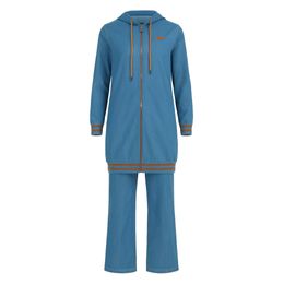 Modamihram Hosenanzug Damen Gr&ouml;&szlig;e 38 blue denim / braun