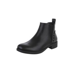 Ital-Design Stiefelette Damen Gr&ouml;&szlig;e 36 schwarz Winterschuhe