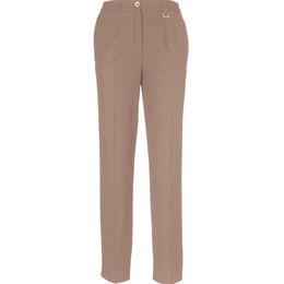 GOLDNER B&uuml;gelfaltenhose Damen Gr&ouml;&szlig;e 22 beige