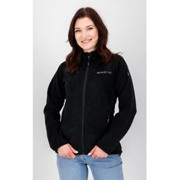 Deproc Fleecejacke 'WAWA BAY' Damen Gr&ouml;&szlig;e XL schwarz